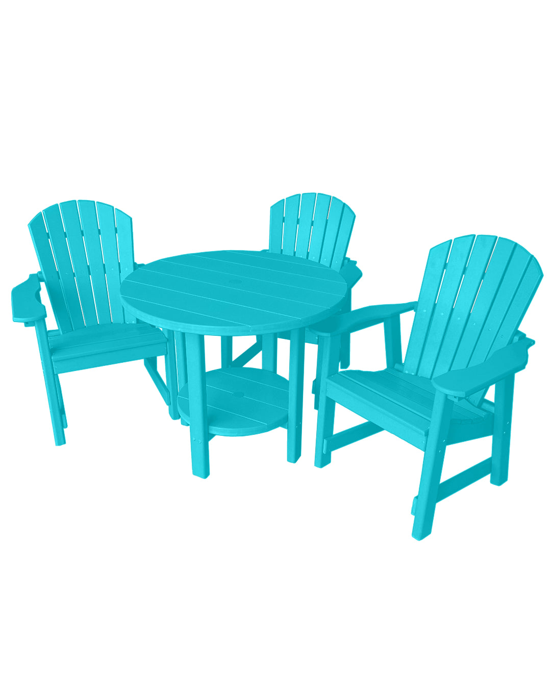 Poly Outdoor Dining Table and Chair Set - All Weather Polywood Dining ...